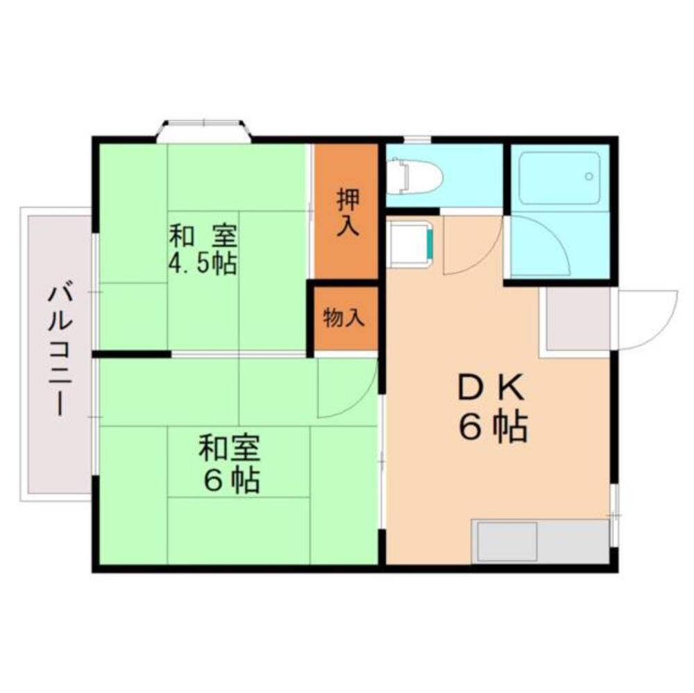 Re room01 福岡県福岡市東区香椎1丁目 (3.2万円／2DK (和室6畳/和室4．5畳/DK6畳)／39.05㎡)｜賃貸物件(賃貸マンション・アパート・一戸建て)の住宅情報・お部屋探し ...