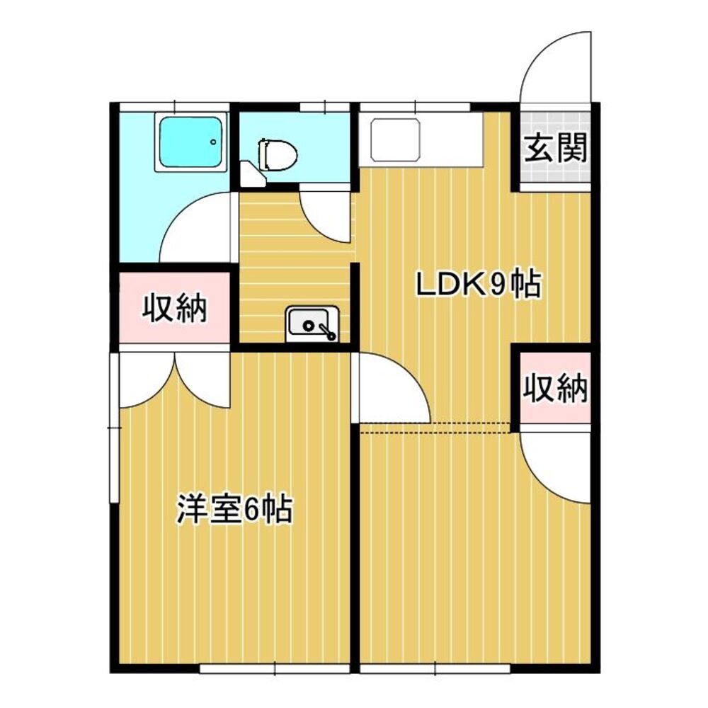 フォレストヴィラV 福岡県久留米市国分町 (2.4万円／1LDK (洋室6 LDK9)／34.78㎡)｜賃貸物件(賃貸マンション・アパート・一戸建て)の住宅情報・お部屋探しならYahoo!不動産