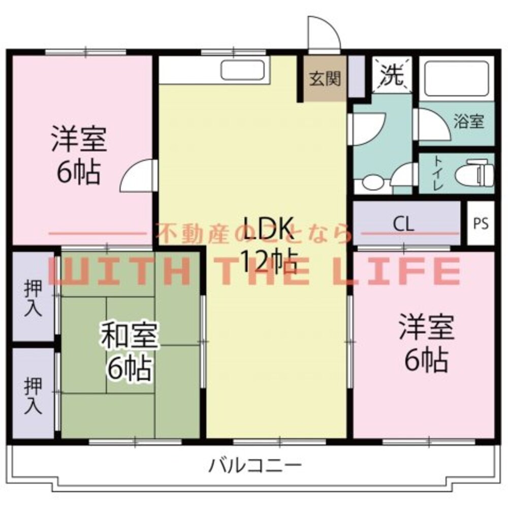 山口第一ビル 福岡県久留米市宮ノ陣5丁目 (5.7万円／3LDK (和室6 洋室6 洋室6 LDK12)／62.35㎡)｜賃貸物件(賃貸マンション・アパート・一戸建て)の住宅情報・お部屋探し ...