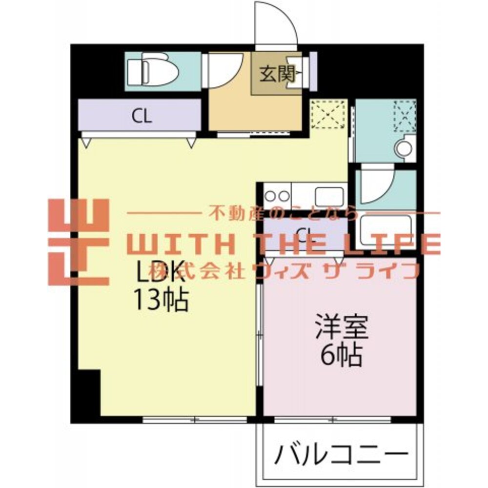 ティダタウン大手町 福岡県久留米市大手町 (6.1万円／1LDK (洋室6 LDK13)／45.5㎡)｜賃貸物件(賃貸マンション・アパート・一戸建て)の住宅情報・お部屋探しならYahoo!不動産