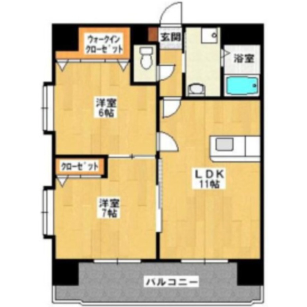 ARK鳥栖 佐賀県鳥栖市本町2丁目 (6.6万円／2LDK (洋室6 洋室7 LDK11)／58.32㎡)｜賃貸物件(賃貸マンション・アパート・一戸建て)の住宅情報・お部屋探しならYahoo!不動産