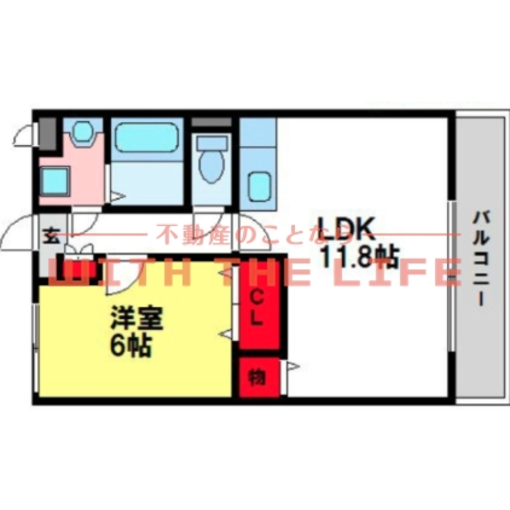 ユーミー姫方 佐賀県鳥栖市姫方町 (4.8万円／1LDK (洋室6 LDK11.8)／43.32㎡)｜賃貸物件(賃貸マンション・アパート・一戸建て)の住宅情報・お部屋探しならYahoo!不動産