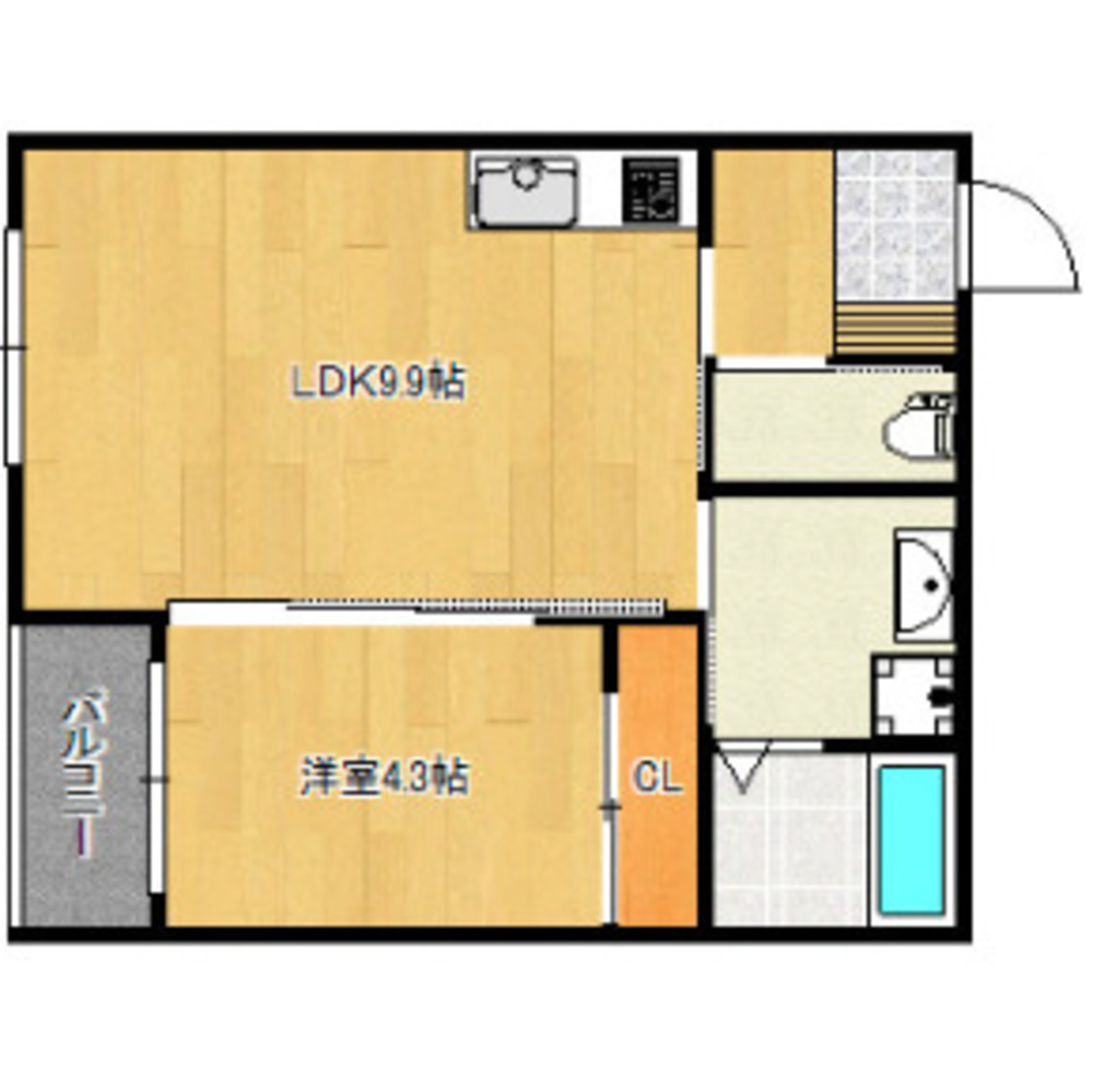 BRAVE BASE REO 福岡県久留米市御井町 (5.3万円／1LDK (洋室4.3 LDK9.9)／35.35㎡)｜賃貸物件(賃貸マンション・アパート・一戸建て)の住宅情報・お部屋探し ...