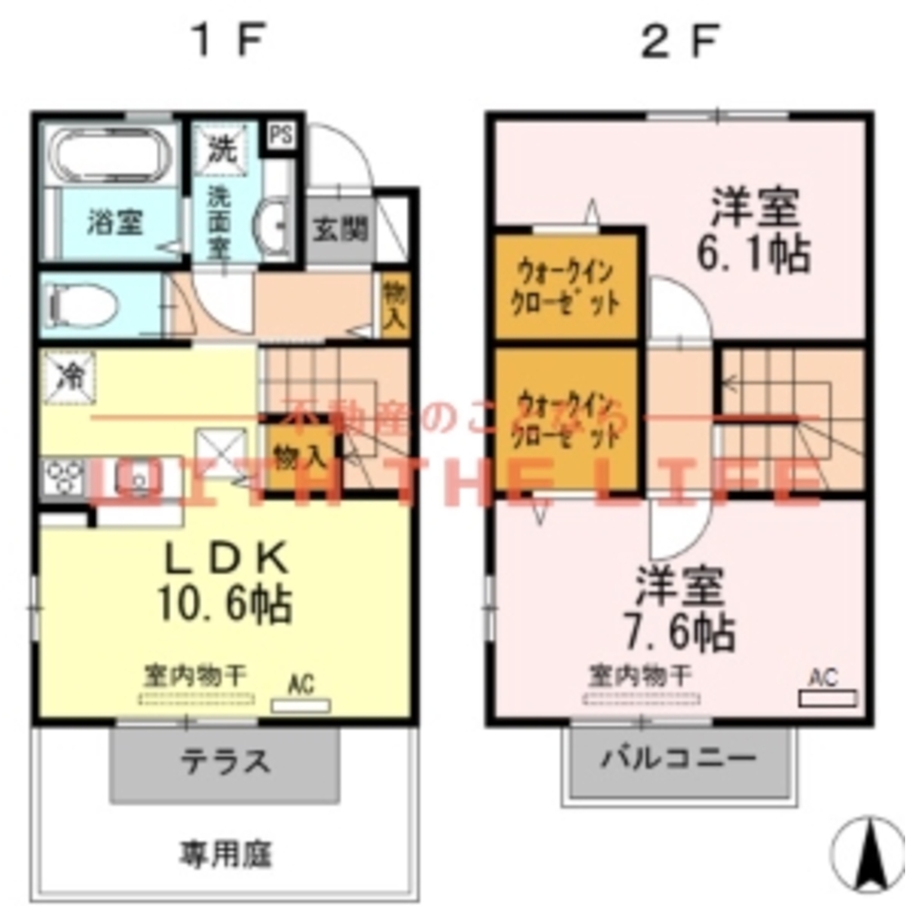 セゾンコート南II 福岡県久留米市南4丁目 (7.4万円／2LDK (洋室6.1 洋室7.6 LDK10.6)／66.04㎡)｜賃貸物件(賃貸マンション・アパート・一戸建て)の住宅情報・お ...