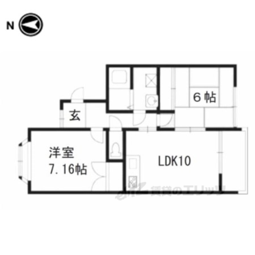 アルカディア 京都府京都市伏見区向島津田町 (7万円／2LDK (和室6 洋室7.1 LDK10)／57.32㎡)｜賃貸物件(賃貸マンション・アパート・一戸建て)の住宅情報・お部屋探しなら ...