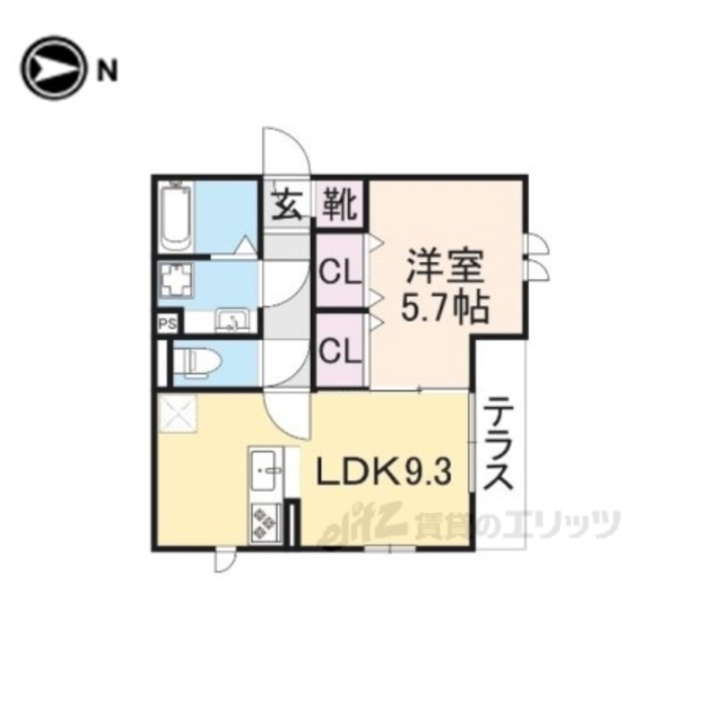 パインヒルズ嘉平 大阪府交野市松塚 (7.6万円／1LDK (洋室5.7 LDK9.3)／37.81㎡)｜賃貸物件(賃貸マンション・アパート・一戸建て)の住宅情報・お部屋探しならYahoo!不動産
