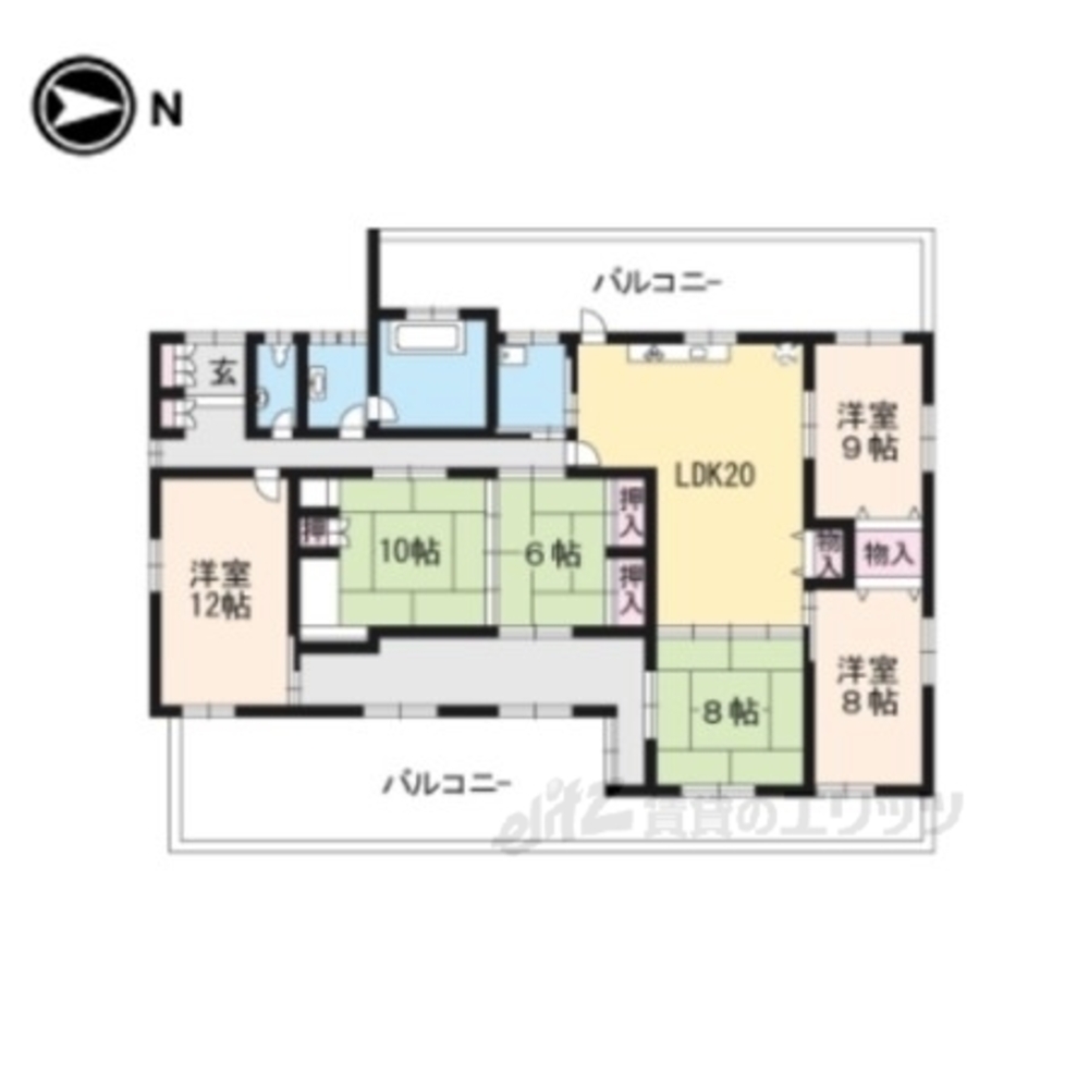 ハイムシエナ 京都府京都市山科区大宅沢町 (22万円／6LDK (和室8 和室8 和室10 洋室8 洋室9 洋室12 他)／178㎡)｜賃貸物件(賃貸マンション・アパート・一戸建て)の住宅情報 ...
