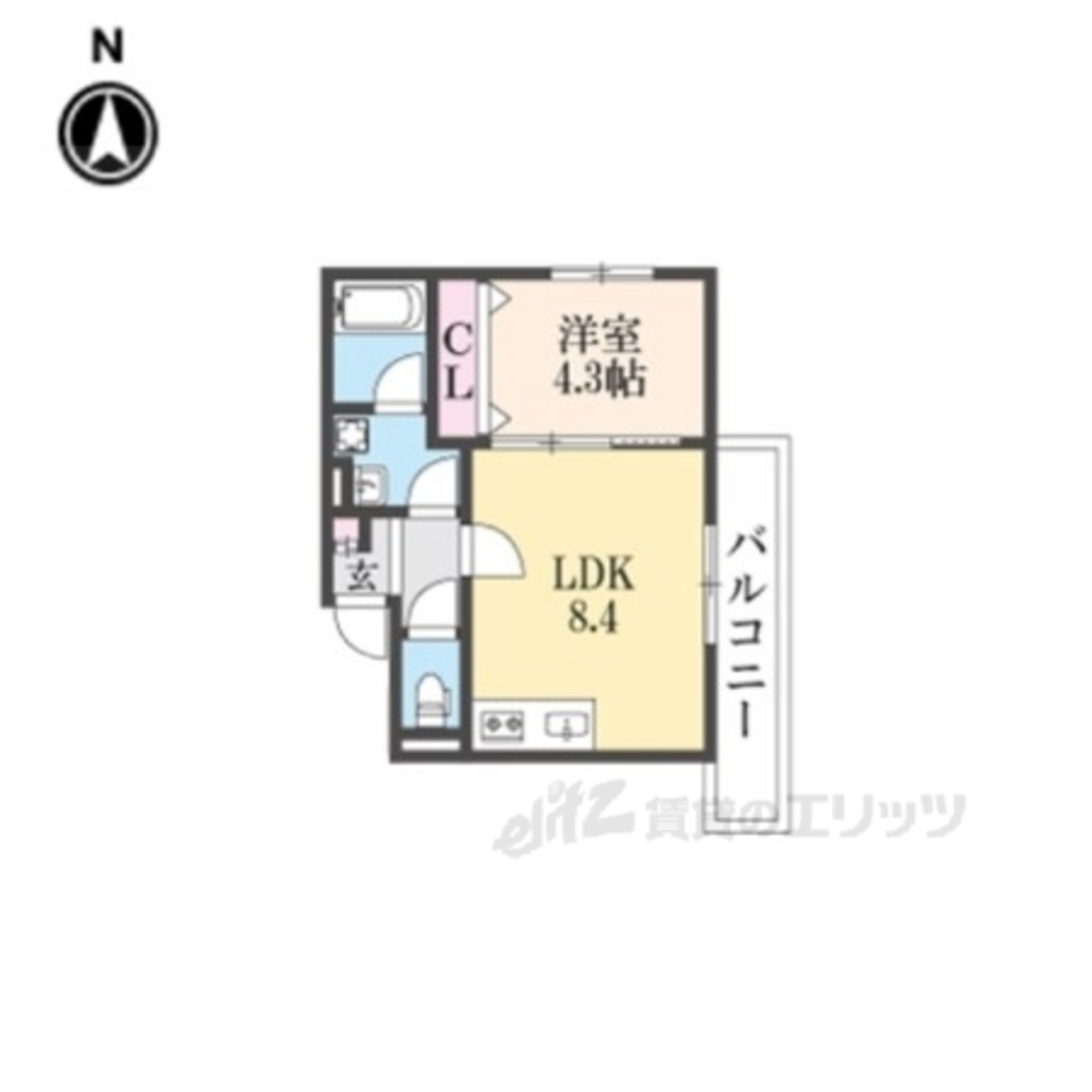 ALEGRIA枚方North 大阪府枚方市枚方元町 (7.2万円／1LDK (洋室4.3 LDK8.4)／31.84㎡)｜賃貸物件(賃貸マンション・アパート・一戸建て)の住宅情報・お部屋探し ...