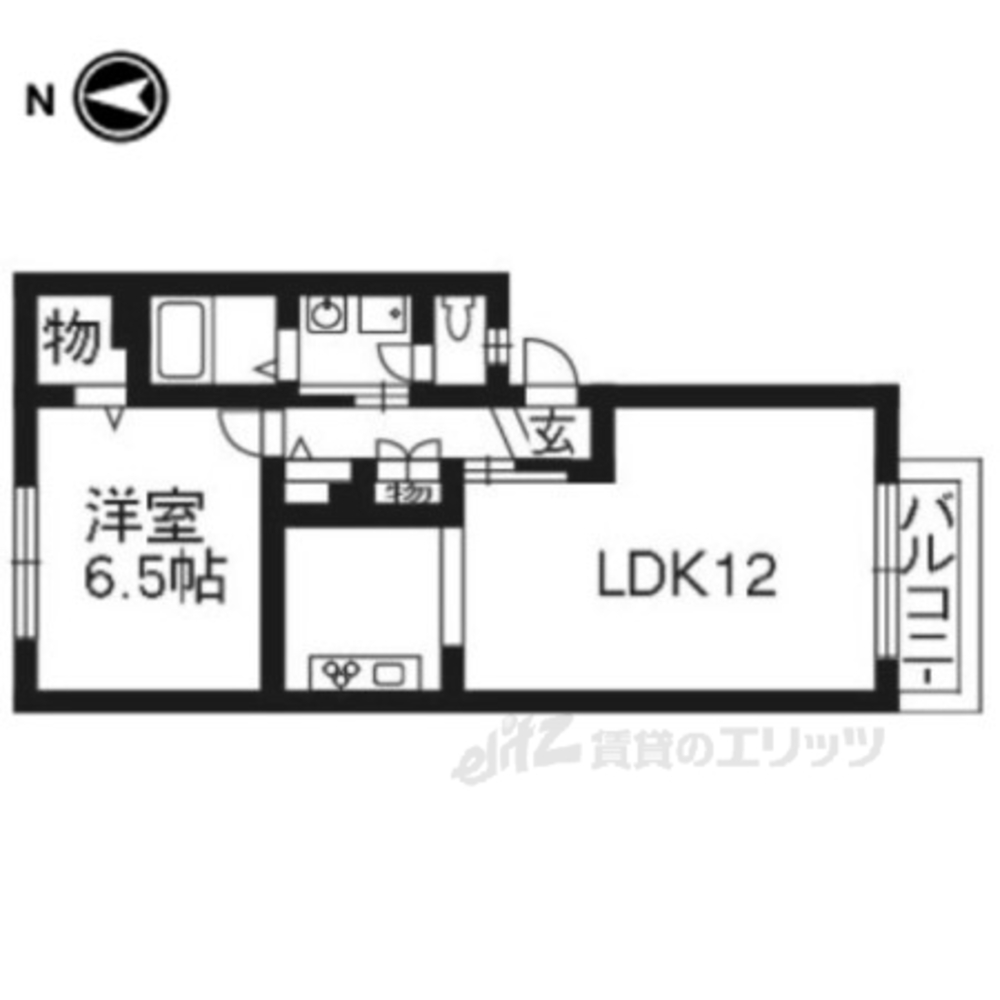 パラディーゾ1 京都府宇治市五ケ庄 (7.2万円／1LDK (洋室6.5 LDK12)／43.25㎡)｜賃貸物件(賃貸マンション・アパート・一戸建て)の住宅情報・お部屋探しならYahoo!不動産