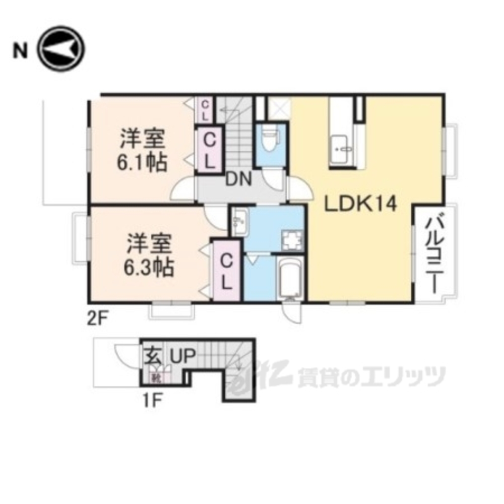 ロイヤルパレス 奈良県御所市大字東松本 (6.4万円／2LDK (洋室6.1 洋室6.3 LDK14)／63.43㎡)｜賃貸物件(賃貸マンション・アパート・一戸建て)の住宅情報・お部屋探しなら ...