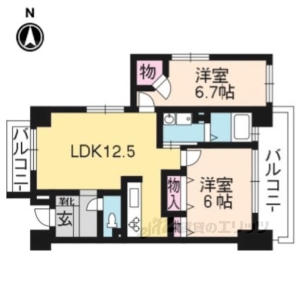 南禅寺東山 京都府京都市左京区粟田口鳥居町 (14.1万円／2LDK (洋室6 洋室6.7 LDK12.5)／54.98㎡)｜賃貸物件(賃貸マンション・アパート・一戸建て)の住宅情報・お ...