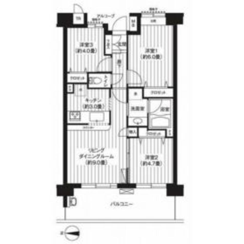 パークビューステージ東陽町 東京都江東区南砂1丁目 (17.3万円／3LDK／57.53㎡)｜賃貸物件(賃貸マンション・アパート・一戸建て)の住宅情報・お部屋探しならYahoo!不動産