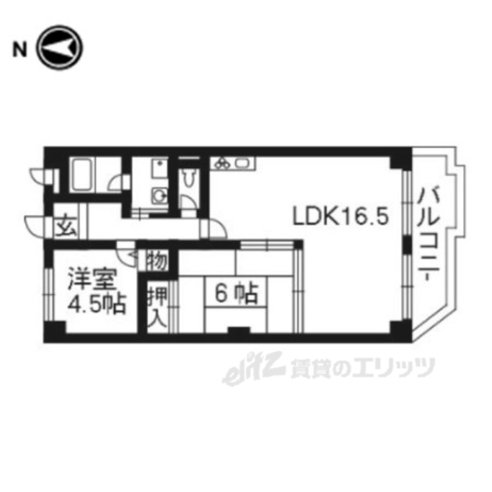 ゲートリバーハイツ 大阪府枚方市宮之阪1丁目 (6.5万円／2LDK (和室4.5 和室6 LDK16.5)／61.05㎡)｜賃貸物件(賃貸マンション・アパート・一戸建て)の住宅情報・お ...