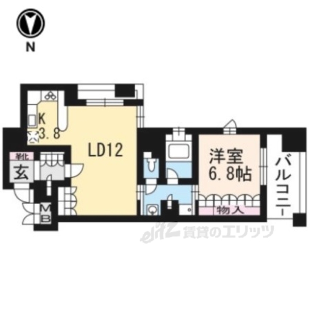 リーガル京都烏丸御池 京都府京都市中京区烏丸通御池上る二条殿町 (14.2万円／1LDK (洋室6.8 LD12 K3.8)／58.14㎡)｜賃貸物件(賃貸マンション・アパート・一戸建て)の ...