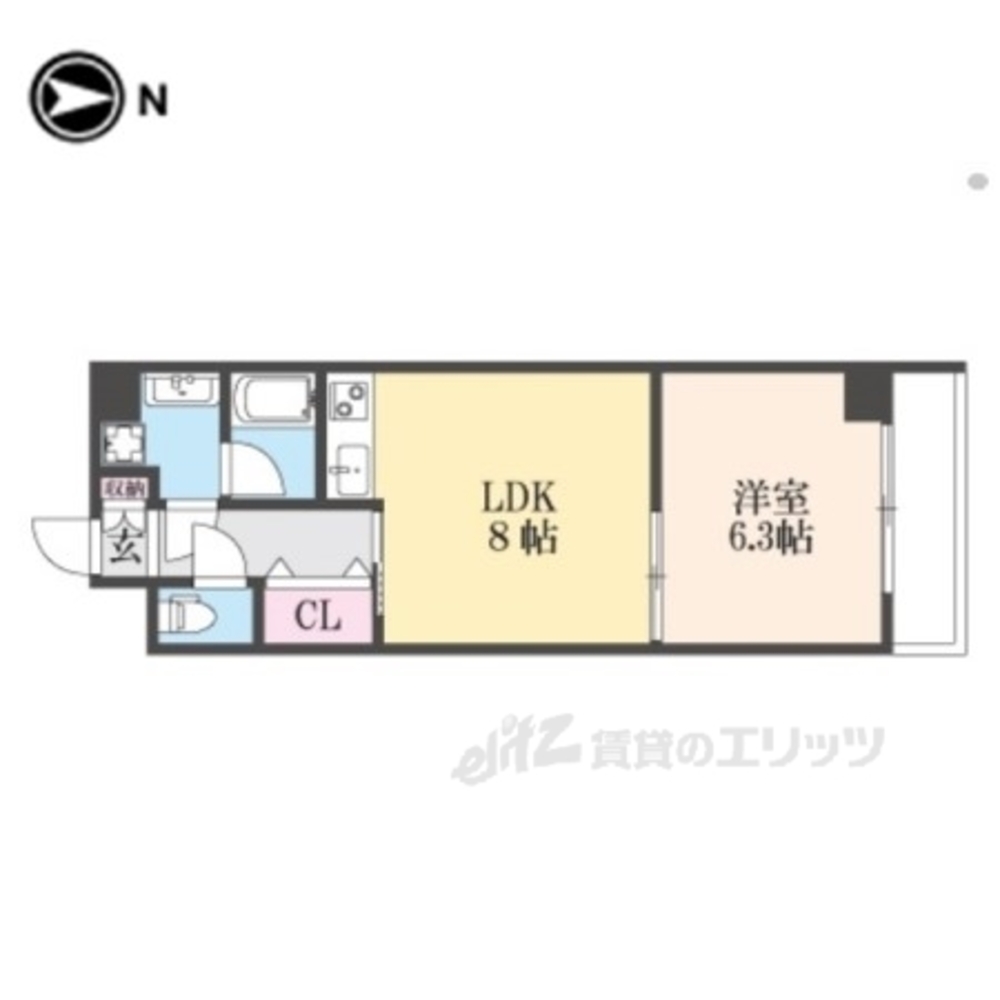 上御所エクセル三宅 京都府京都市上京区上御霊馬場町 (7.5万円／1LDK (洋室6.3 LDK8)／36.36㎡)｜賃貸物件(賃貸マンション・アパート・一戸建て)の住宅情報・お部屋探しなら ...