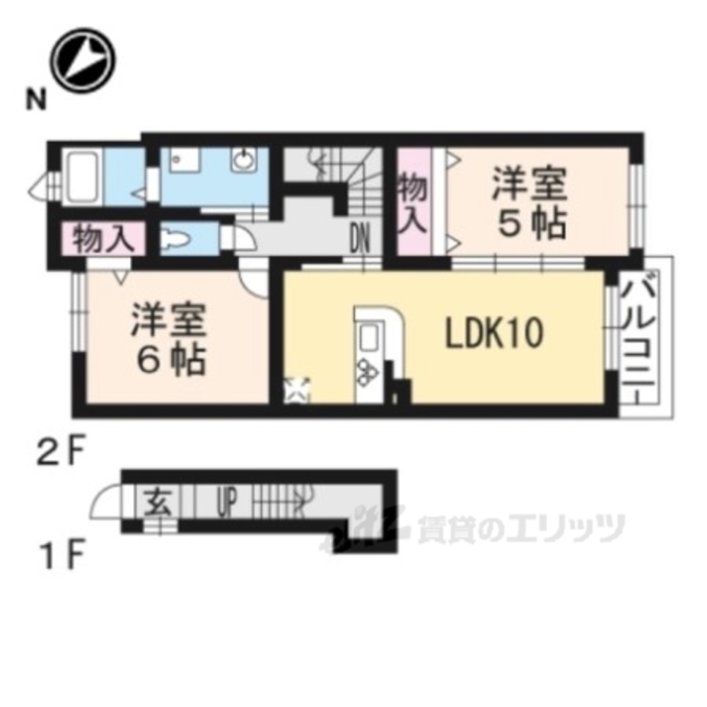 Casa・placido 2 滋賀県大津市月輪3丁目 (6.8万円／2LDK (洋室5 洋室6 LDK10)／54.67㎡)｜賃貸物件(賃貸マンション・アパート・一戸建て)の住宅情報・お ...