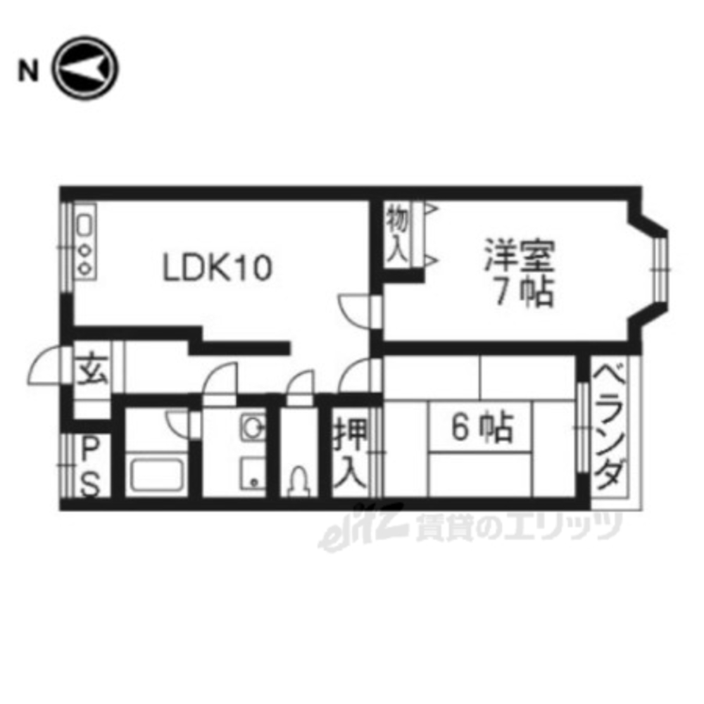 ファミール上原 京都府京都市伏見区淀木津町 (5.8万円／2LDK (和室6 洋室7 LDK10)／51.86㎡)｜賃貸物件(賃貸マンション・アパート・一戸建て)の住宅情報・お部屋探しなら ...