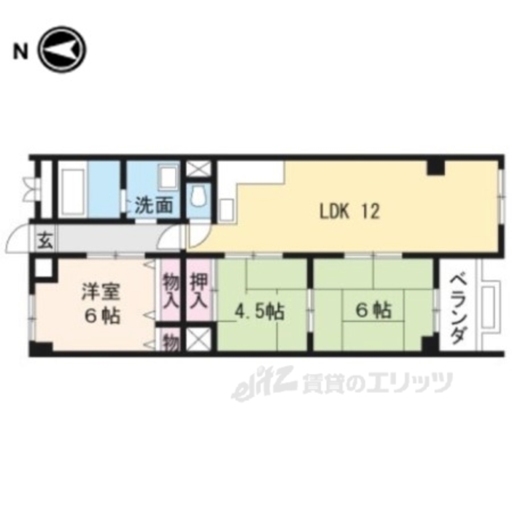 カストルム洛北 京都府京都市左京区高野東開町 (9.8万円／3LDK (和室4.5 和室6 洋室6 LDK12)／64.9㎡)｜賃貸物件(賃貸マンション・アパート・一戸建て)の住宅情報・お ...