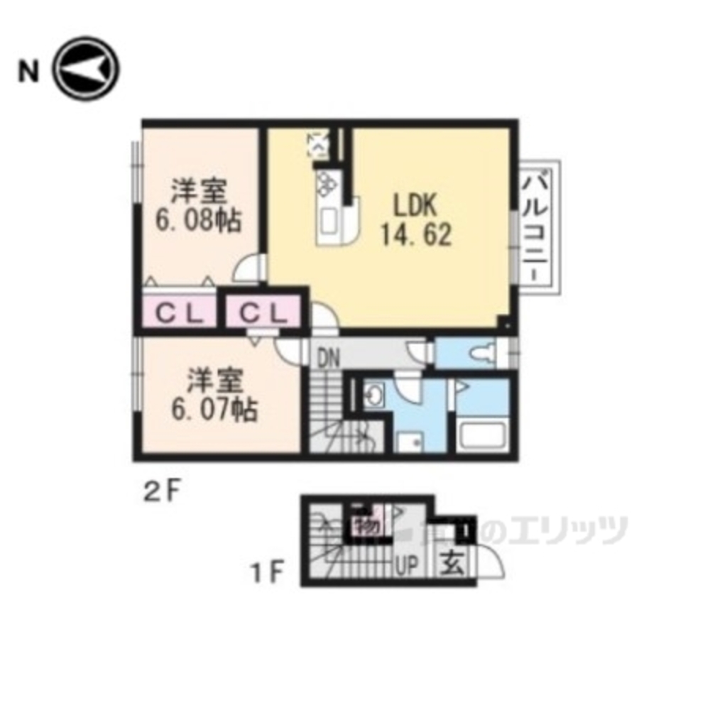 PLEIADES 滋賀県高島市安曇川町田中 (7.4万円／2LDK (洋室6 洋室6.1 LDK14.7)／66.56㎡)｜賃貸物件(賃貸マンション・アパート・一戸建て)の住宅情報・お部屋探し ...