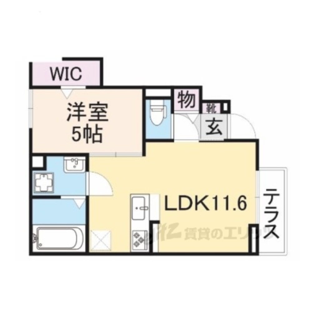 東海道本線（JR西日本） 瀬田駅 地上2階建て 築1年未満 滋賀県大津市大江1丁目 (8.2万円／1LDK (洋室5 LDK11.6)／40.12㎡)｜賃貸物件(賃貸マンション・アパート・一戸 ...
