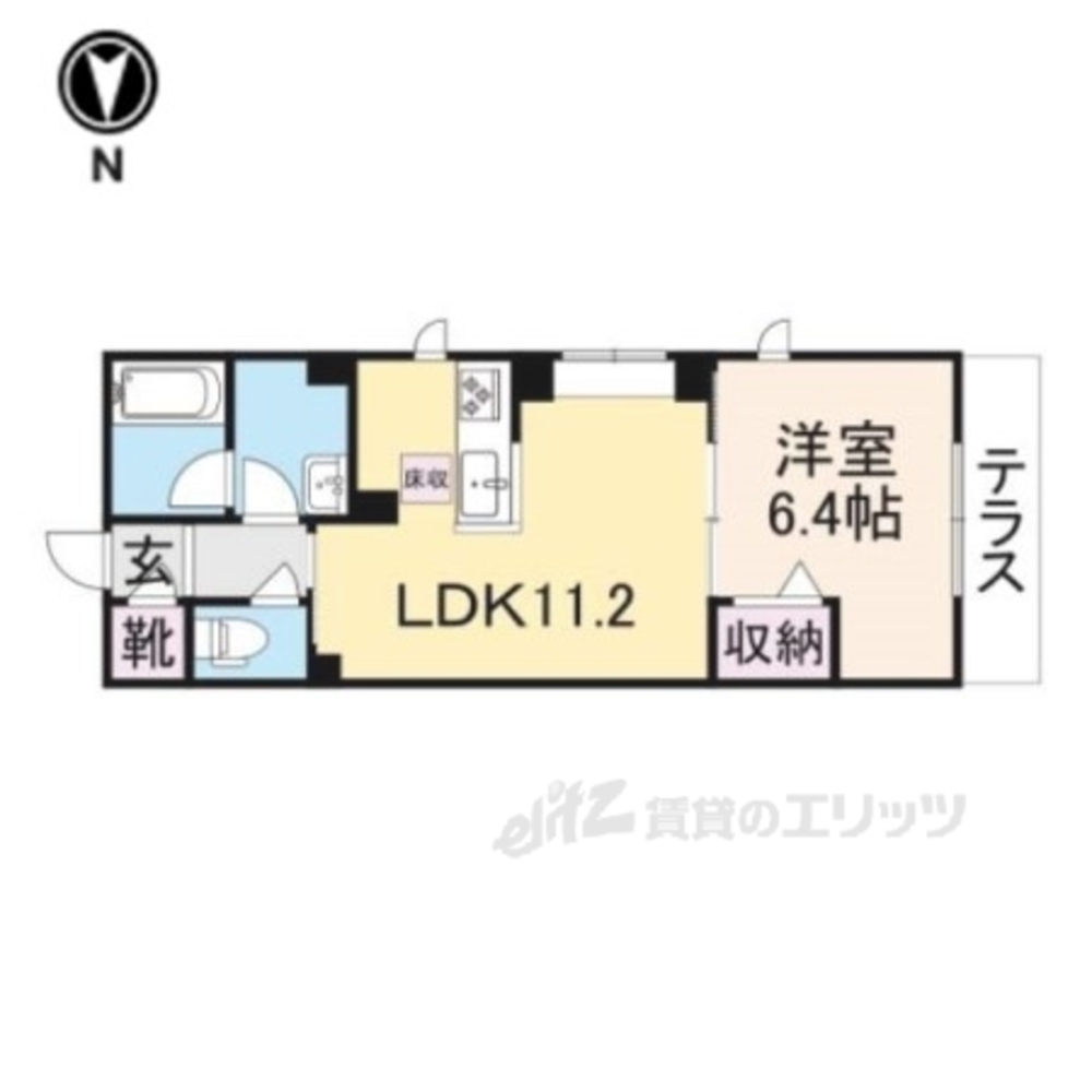 メゾン パルクス 大阪府東大阪市岩田町3丁目 (9.3万円／1LDK (洋室6.4 LDK11.2)／42.93㎡)｜賃貸物件(賃貸マンション・アパート・一戸建て)の住宅情報・お部屋探しなら ...