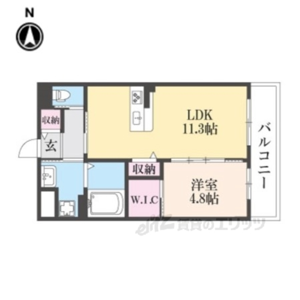 東海道本線（JR西日本） 桂川駅 地上3階建て 築1年未満 京都府京都市南区久世大築町 (8.3万円／1LDK (洋室4.8 LDK11.3)／40.75㎡)｜賃貸物件(賃貸マンション ...