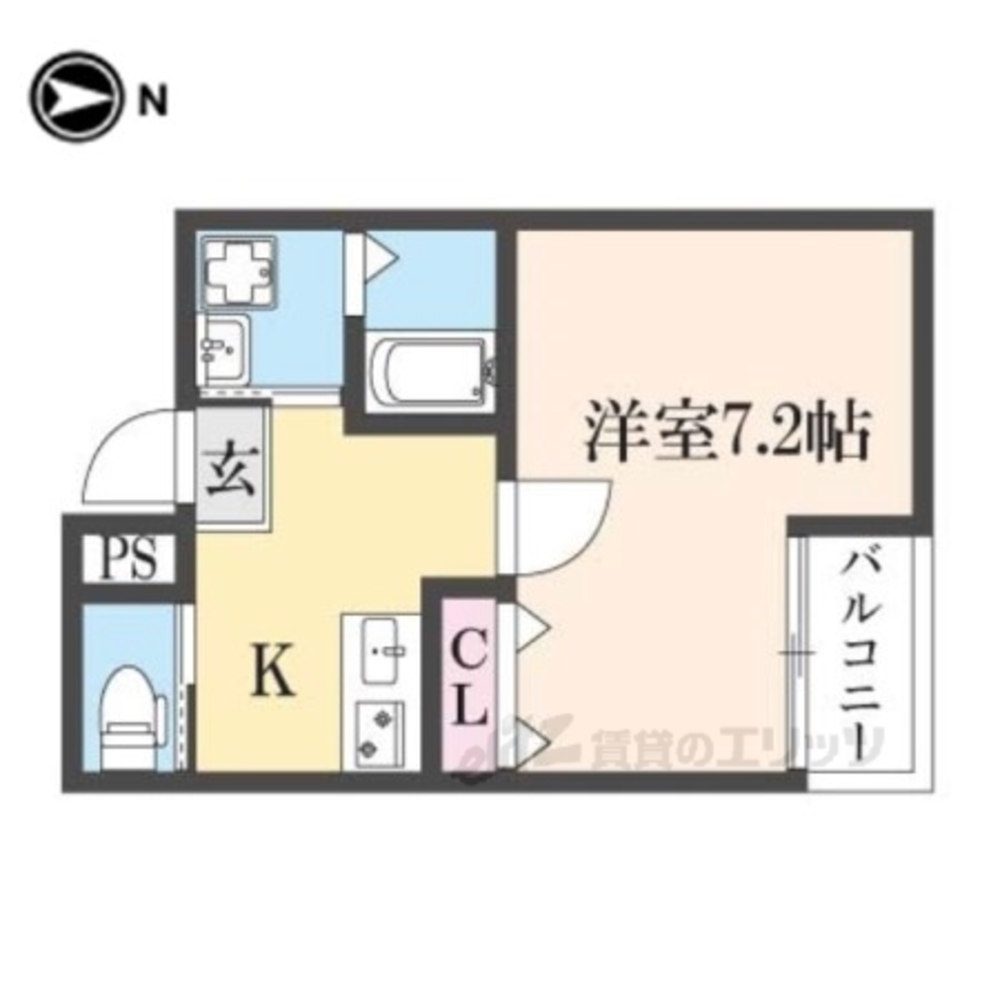 RAPPORT太秦広隆寺 京都府京都市右京区太秦組石町 (6.2万円／1K (洋室7.2 K2)／25.36㎡)｜賃貸物件(賃貸マンション・アパート・一戸建て)の住宅情報・お部屋探しなら ...