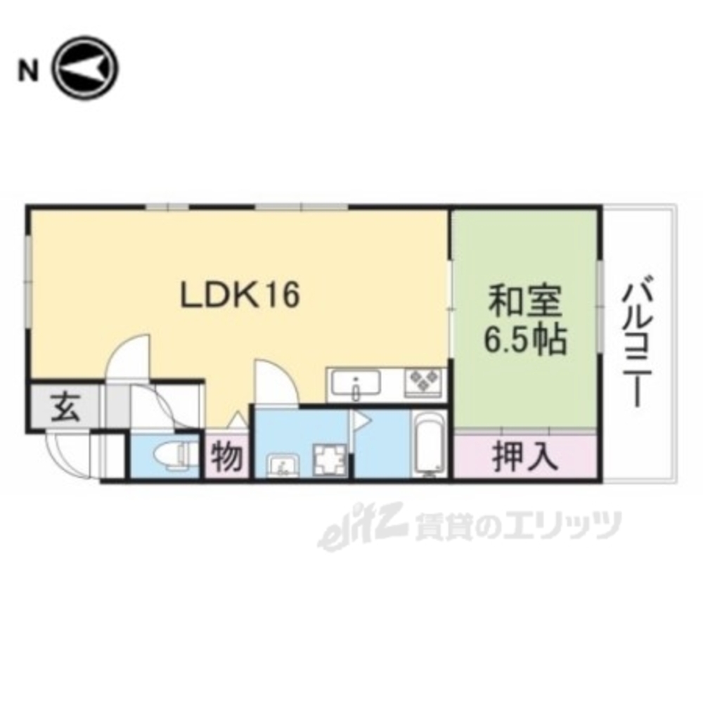 グランミュウ新田辺 京都府京田辺市田辺深田 (6万円／1LDK (和室6.5 LDK16)／48.27㎡)｜賃貸物件(賃貸マンション・アパート・一戸建て)の住宅情報・お部屋探しならYahoo!不動産