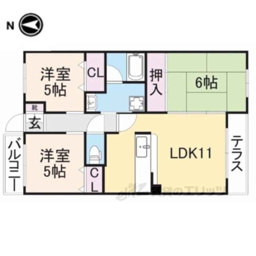 ローレルアベニュー 大阪府寝屋川市萱島桜園町 (7.5万円／3LDK (和室6 洋室5 洋室5 LDK11)／62.76㎡)｜賃貸物件(賃貸マンション・アパート・一戸建て)の住宅情報・お ...