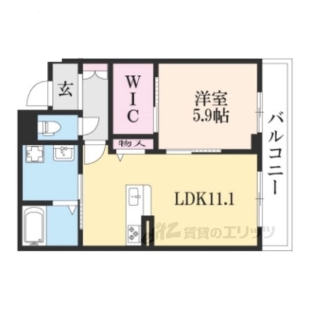 東海道本線（JR西日本） 南彦根駅 地上3階建て 築4年 滋賀県彦根市東沼波町 (6.6万円／1LDK (洋室5.9 LDK11.1)／44.99㎡)｜賃貸物件(賃貸マンション・アパート・一戸 ...