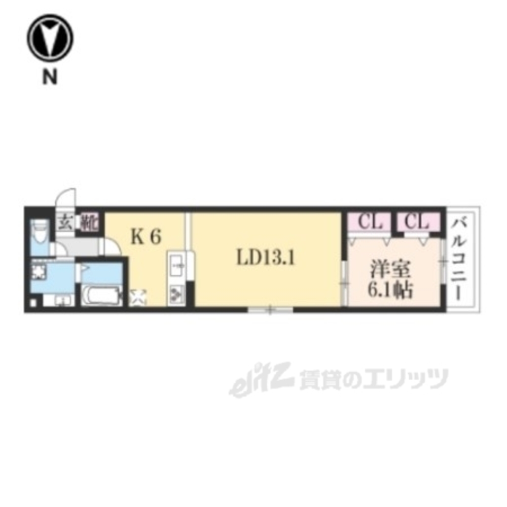 プロスペリタ西京極 京都府京都市右京区西京極南大入町 (11万円／1LDK (洋室6.1 LD13.1 K6)／56.97㎡)｜賃貸物件(賃貸マンション・アパート・一戸建て)の住宅情報・お ...