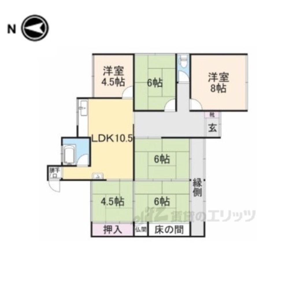 近鉄吉野線 下市口駅 地上1階建て 築46年 奈良県吉野郡大淀町大字桧垣本 (5.5万円／6LDK (和室4.5 和室6 和室6 和室6 洋室4.5 洋室8 他)／378.15㎡)｜賃貸物件 ...