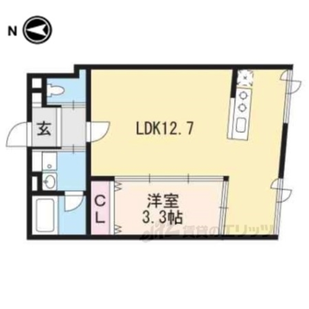 CASA OKAMOTO 京都府京都市左京区浄土寺馬場町 (8.4万円／1LDK (洋室3.3 LDK12.7)／37.1㎡)｜賃貸物件(賃貸マンション・アパート・一戸建て)の住宅情報・お ...