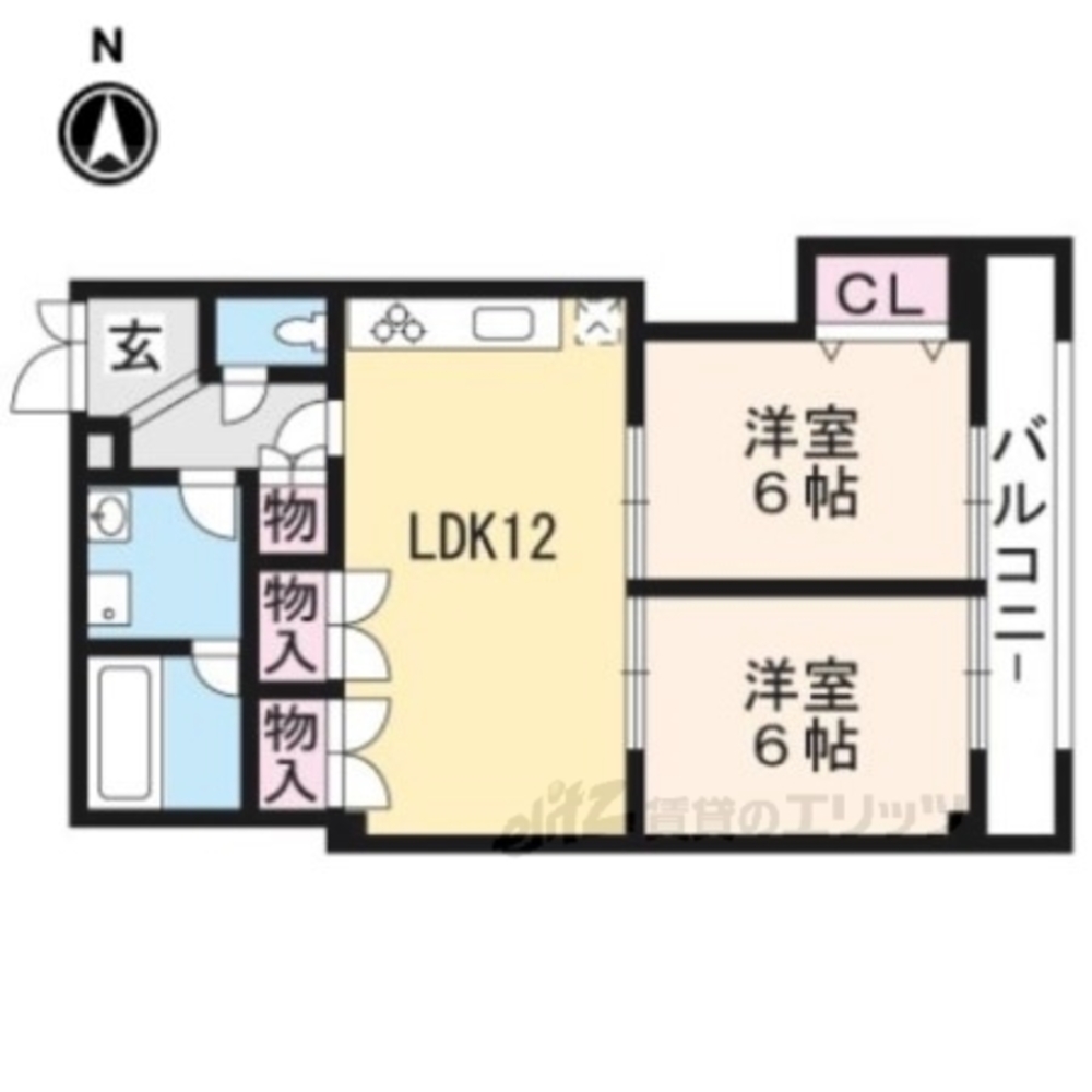 コートハウス 京都府京都市上京区大宮通下立売下る菱屋町 (9.7万円／2LDK (洋室6 洋室6 LDK12)／40.58㎡)｜賃貸物件(賃貸マンション・アパート・一戸建て)の住宅情報・お ...