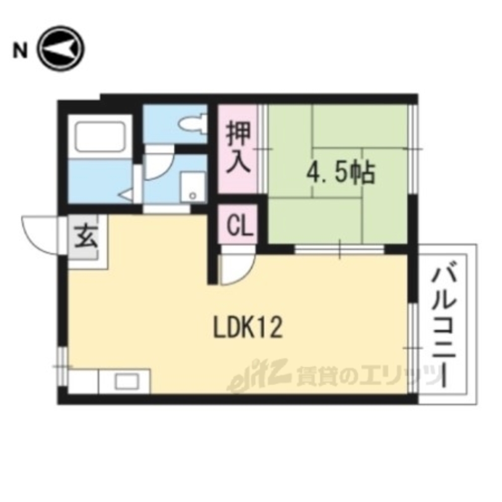 東海道本線（JR西日本） 瀬田駅 地上2階建て 築37年 滋賀県大津市大萱4丁目 (4.4万円／1LDK (和室4.5 LDK12)／30.3㎡)｜賃貸物件(賃貸マンション・アパート・一戸建て ...