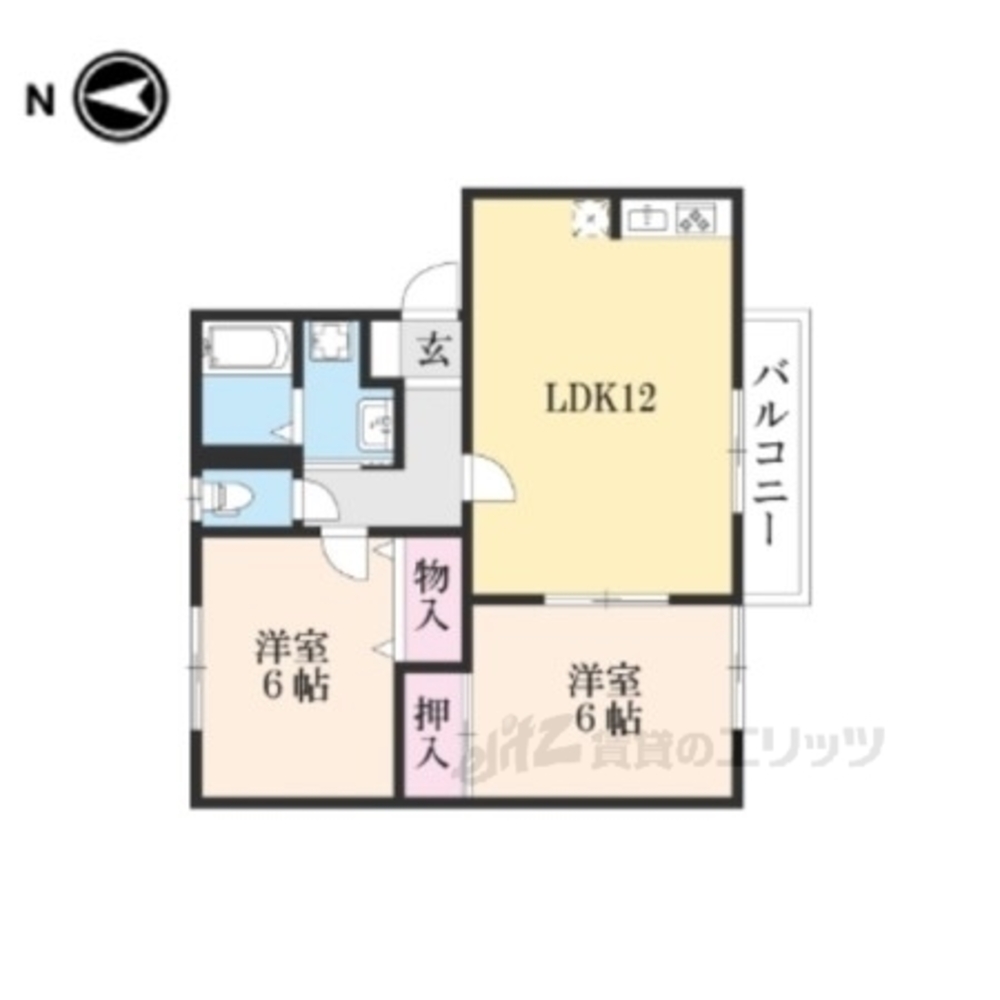 フレマリール若竹 滋賀県草津市若竹町 (10万円／2LDK (洋室6 洋室6 LDK12)／51.84㎡)｜賃貸物件(賃貸マンション・アパート・一戸建て)の住宅情報・お部屋探しならYahoo!不動産