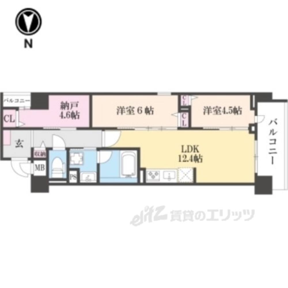 (仮称)D－ROOM左京区一乗寺樋ノ口町 京都府京都市左京区一乗寺樋ノ口町 (18.45万円／2LDK (洋室4.5 洋室6 LDK12.4 納戸4.6)／63.22㎡)｜賃貸物件(賃貸 ...