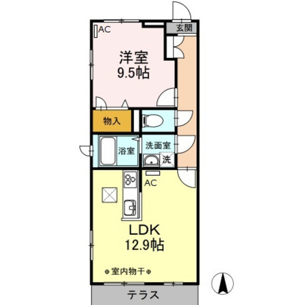 Emile(エミール) 東京都足立区南花畑1丁目 (12万円／1LDK (洋室9.5 LDK12.9)／47.87㎡)｜賃貸物件(賃貸マンション・アパート・一戸建て)の住宅情報・お部屋探しなら ...
