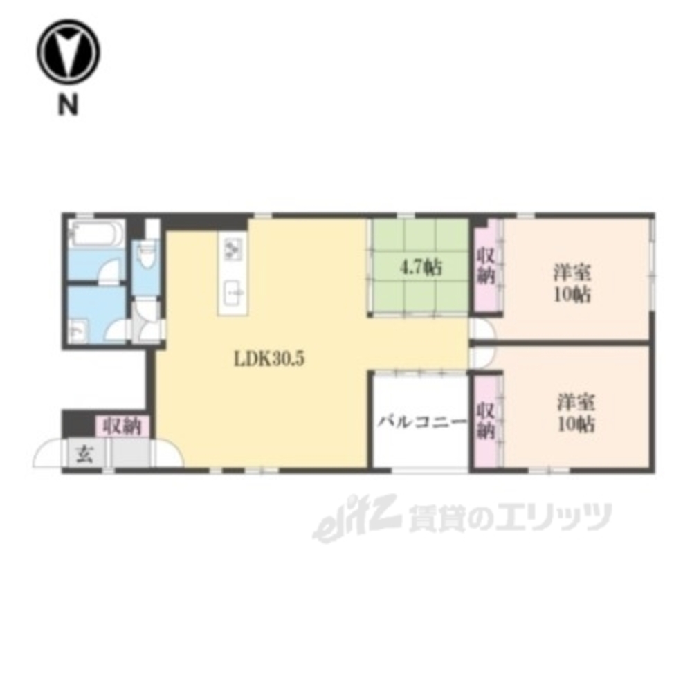 パーシモン御所南 京都府京都市中京区六丁目 (43.5万円／3LDK (和室4.7 洋室10 洋室10 LDK30.5)／110.12㎡)｜賃貸物件(賃貸マンション・アパート・一戸建て)の住宅 ...