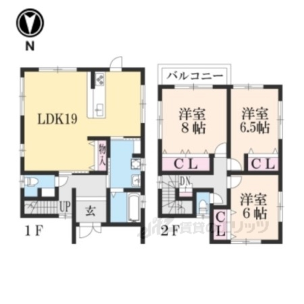 京阪石山坂本線 唐橋前駅 地上2階建て 築1年未満 滋賀県大津市唐橋町 (17.9万円／3LDK (洋室6 洋室6.5 洋室8 LDK19)／99.36㎡)｜賃貸物件(賃貸マンション・アパート ...