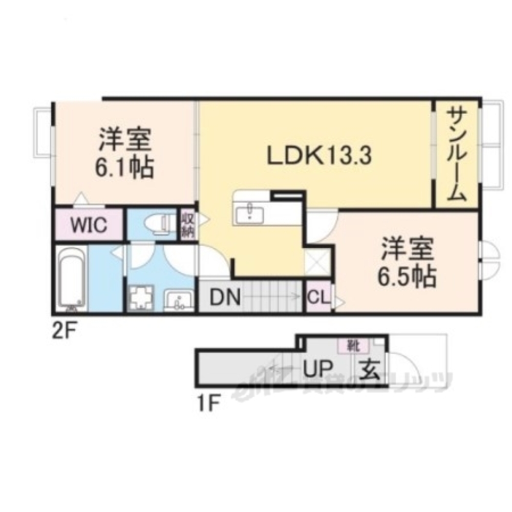 アルカンシエル3 兵庫県豊岡市中陰 (7.85万円／2LDK (洋室6.1 洋室6.5 LDK13.3)／63.03㎡)｜賃貸物件(賃貸マンション・アパート・一戸建て)の住宅情報・お部屋探し ...