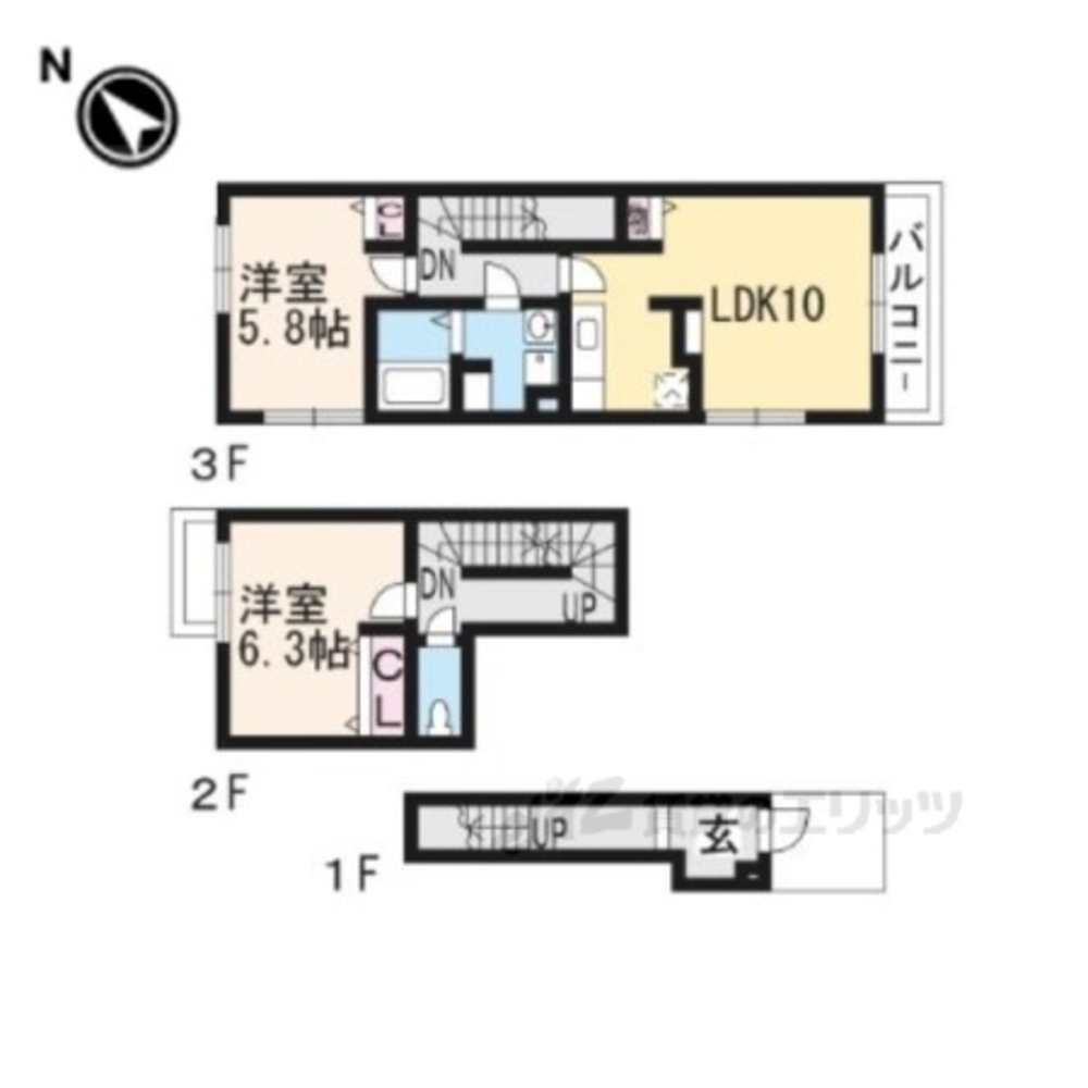 ウエストビレッジ2 滋賀県大津市真野5丁目 (7.1万円／2LDK (洋室5.8 洋室6.3 LDK10)／61.7㎡)｜賃貸物件(賃貸マンション・アパート・一戸建て)の住宅情報・お部屋探し ...