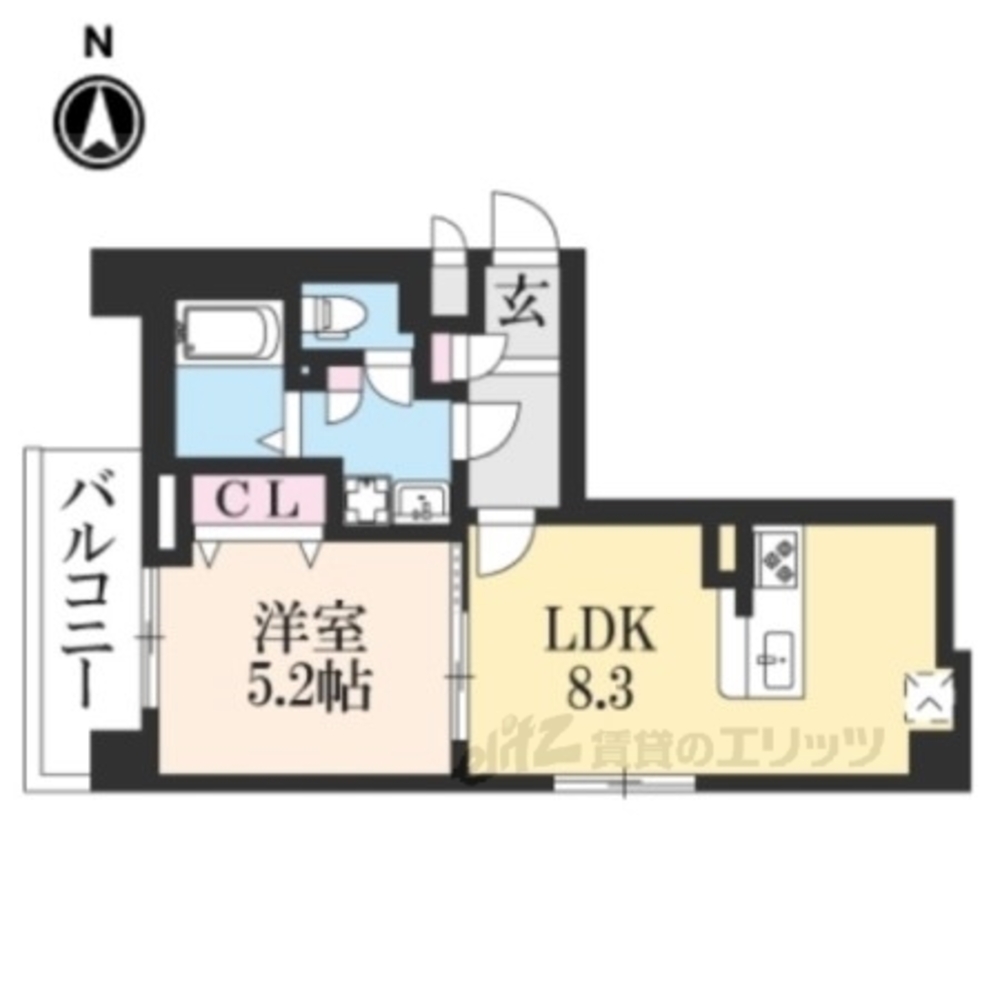 CALM御所南 京都府京都市上京区新烏丸通丸太町上る信富町 (9.3万円／1LDK (洋室5.2 LDK8.3)／34.13㎡)｜賃貸物件(賃貸マンション・アパート・一戸建て)の住宅情報・お ...