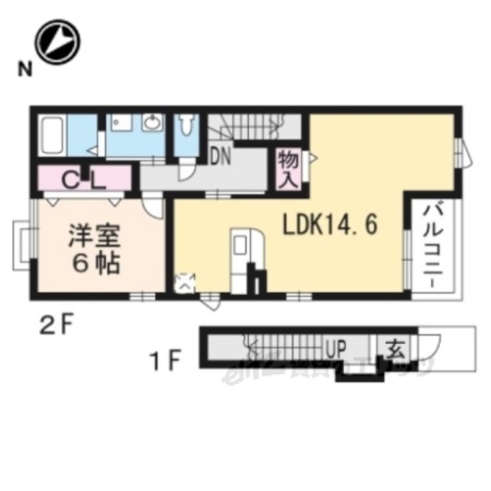 メゾンラブリーJ 滋賀県高島市安曇川町西万木 (6.2万円／1LDK (洋室6 LDK14.6)／53.6㎡)｜賃貸物件(賃貸マンション・アパート・一戸建て)の住宅情報・お部屋探しなら ...