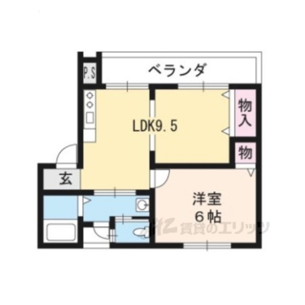 京阪石山坂本線 三井寺駅 地上4階建て 築58年 滋賀県大津市浜大津3丁目 (5.5万円／1LDK (洋室6 LDK9.5)／36.99㎡)｜賃貸物件(賃貸マンション・アパート・一戸建て)の ...