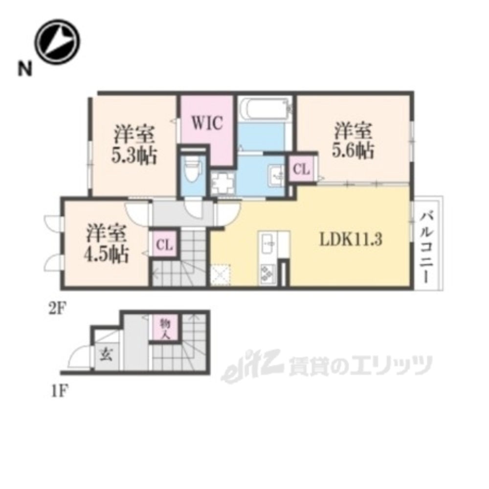 コト丸 滋賀県甲賀市水口町宮の前 (8.2万円／3LDK (洋室4.5 洋室5.3 洋室5.6 LDK11.3)／68.54㎡)｜賃貸物件(賃貸マンション・アパート・一戸建て)の住宅情報・お ...