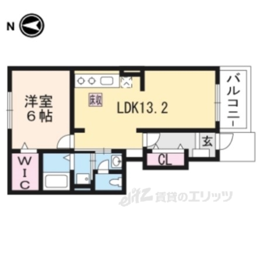 東海道本線（JR西日本） 石山駅 地上2階建て 築10年 滋賀県大津市平津1丁目 (5.8万円／1LDK (洋室6 LDK13.2)／46.83㎡)｜賃貸物件(賃貸マンション・アパート・一戸 ...