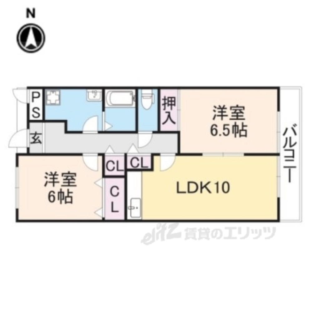 近鉄南大阪線 高田市駅 地上5階建て 築35年 奈良県大和高田市礒野新町 (4.3万円／2LDK (洋室6 洋室6.5 LDK10)／59.4㎡)｜賃貸物件(賃貸マンション・アパート・一戸建て ...