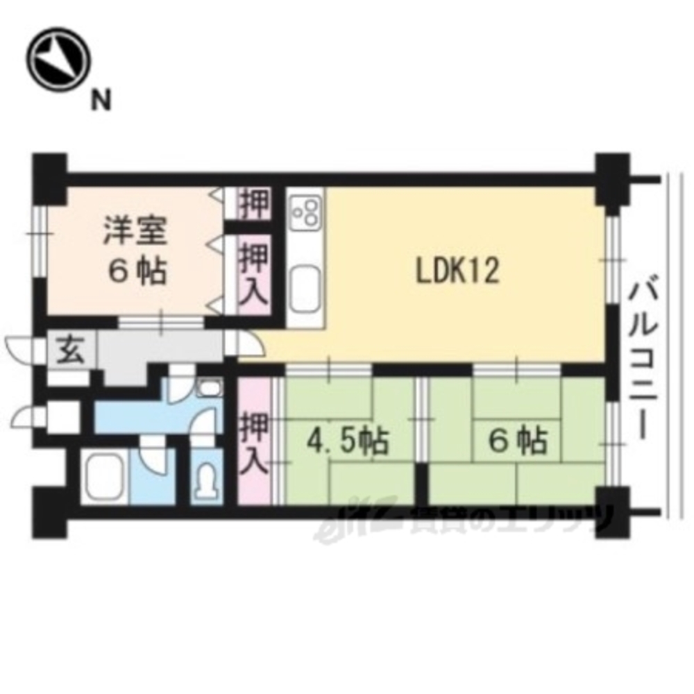 リバーヒルズ 滋賀県大津市赤尾町 (6.2万円／3LDK (和室4.5 和室6 洋室6 LDK12)／71.5㎡)｜賃貸物件(賃貸マンション・アパート・一戸建て)の住宅情報・お部屋探しなら ...