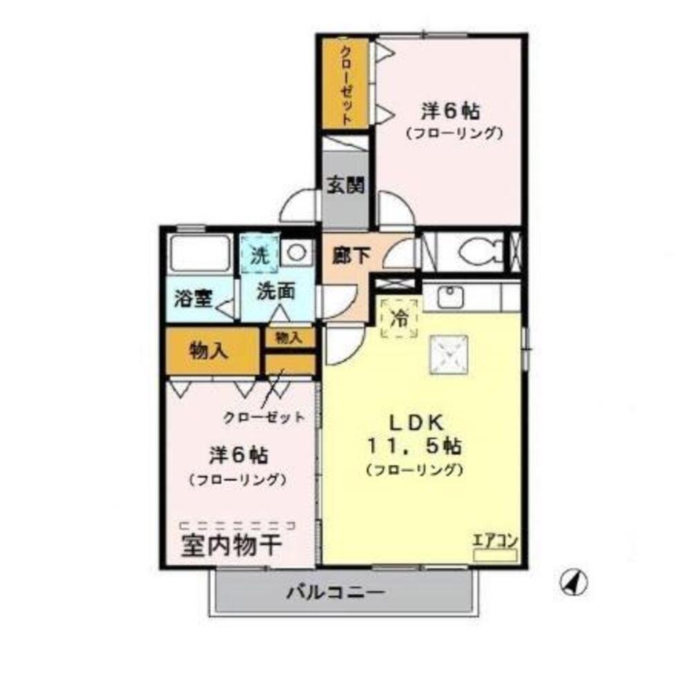セジュール21 埼玉県さいたま市南区松本3丁目 (9万円／2LDK (洋室6 洋室6 LDK11.5)／54.62㎡)｜賃貸物件(賃貸マンション・アパート・一戸建て)の住宅情報・お部屋探しなら ...